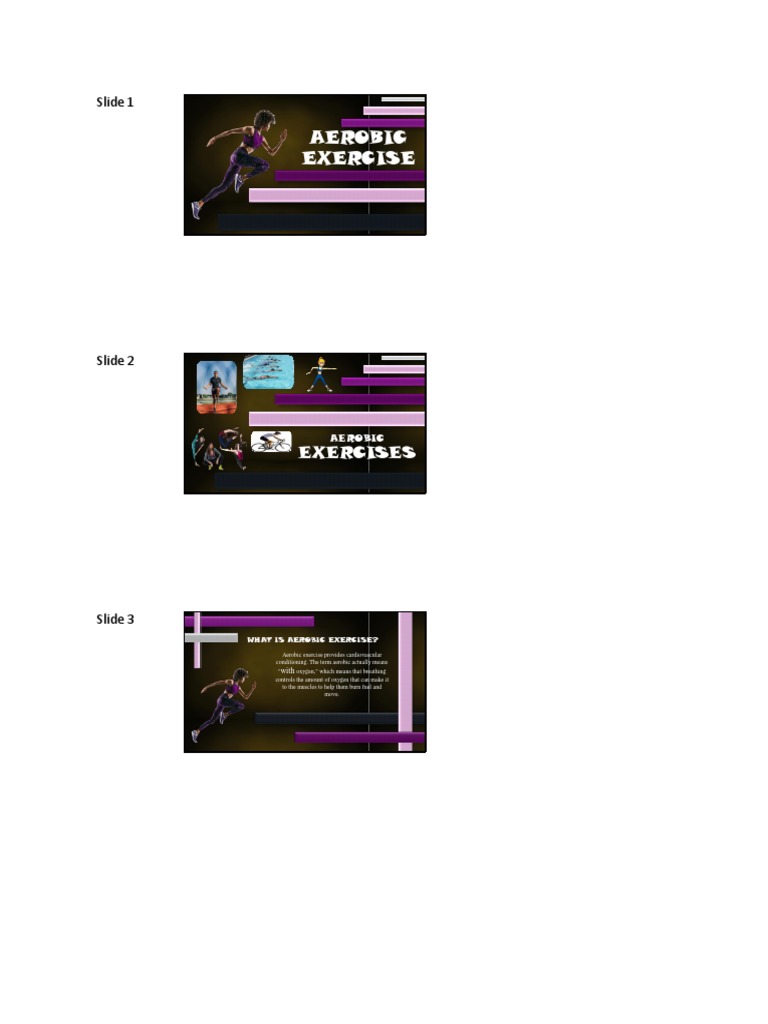 Aerobic Exercise Handouts | PDF | Aerobic Exercise | Clinical Medicine