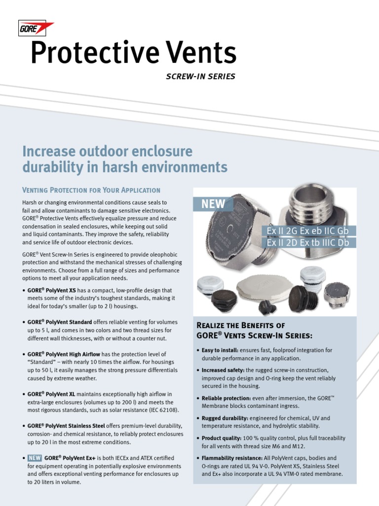 PTV - Datasheet Screw in Vents - EN | PDF | Medical Device | Corrosion