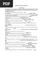 50 Key Word Transformation Exercises | PDF