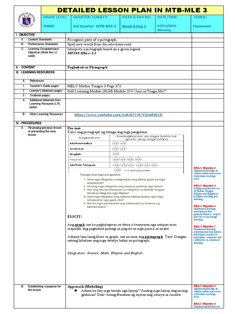 Lesson-Plan MTB Q3-W3 | Download Free PDF | Learning | Curriculum