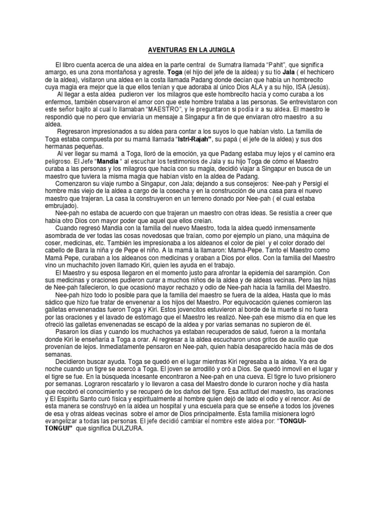 Aventuras en La Jungla | PDF