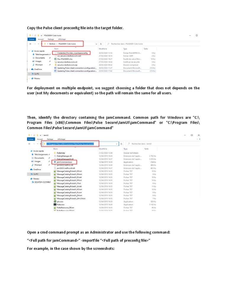 Pulse Client Connection Configuration | PDF