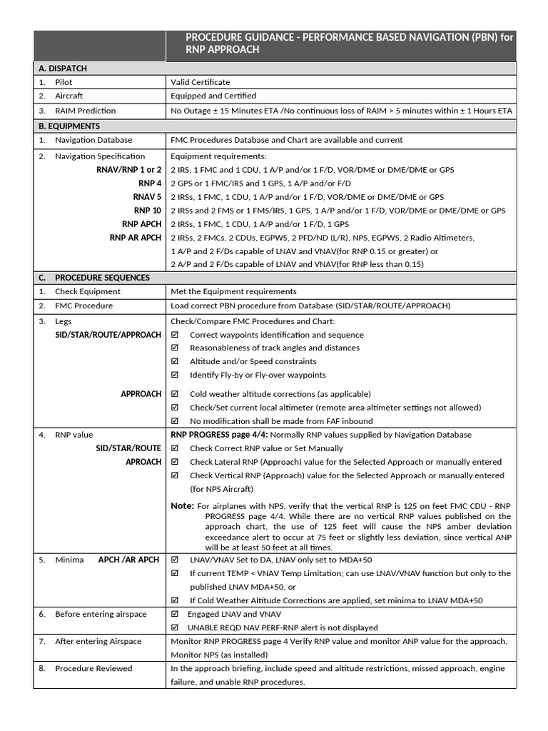 B737 PBN GUIDANCE of RNAV APP | PDF | Measuring Instrument | Aviation