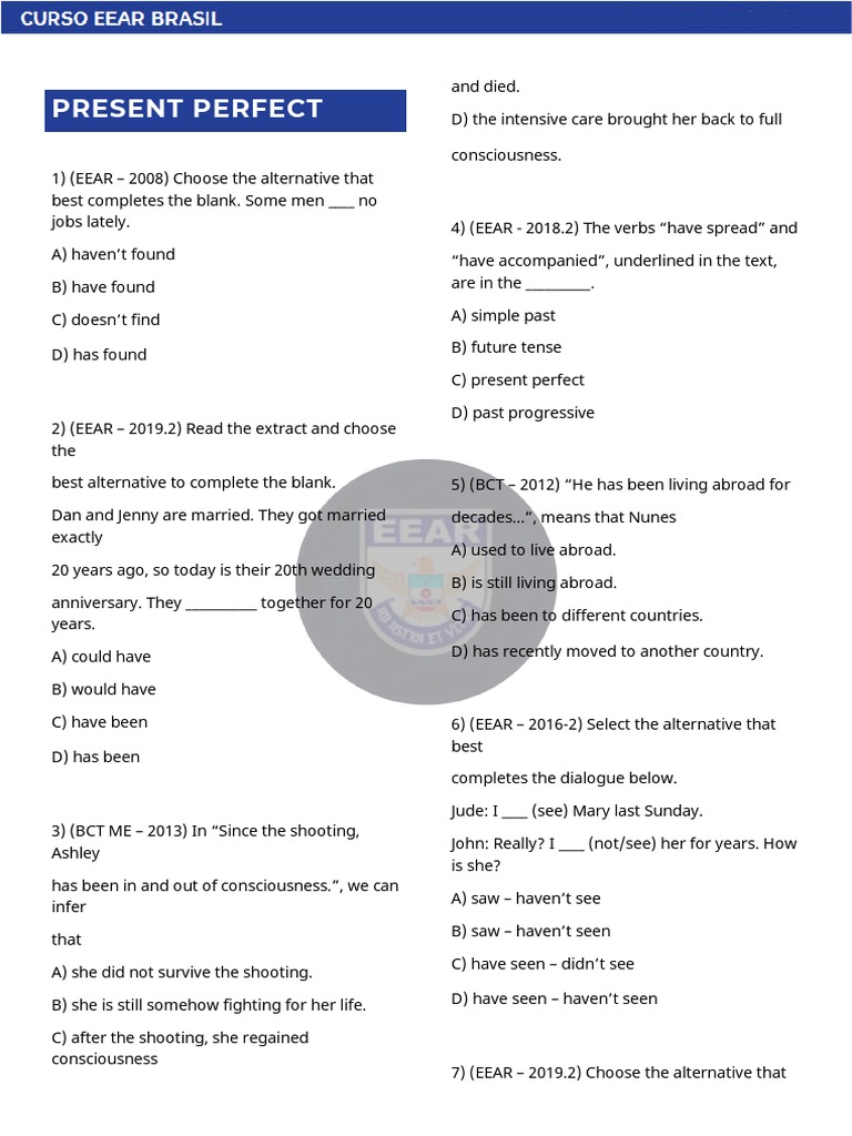 Present Perfect - Anax | PDF | Grammar | Linguistics