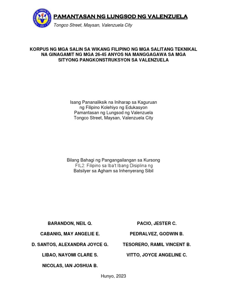 Fil Dis Chapter 1 3 Pangkat 1 Bsce 2 4 | PDF