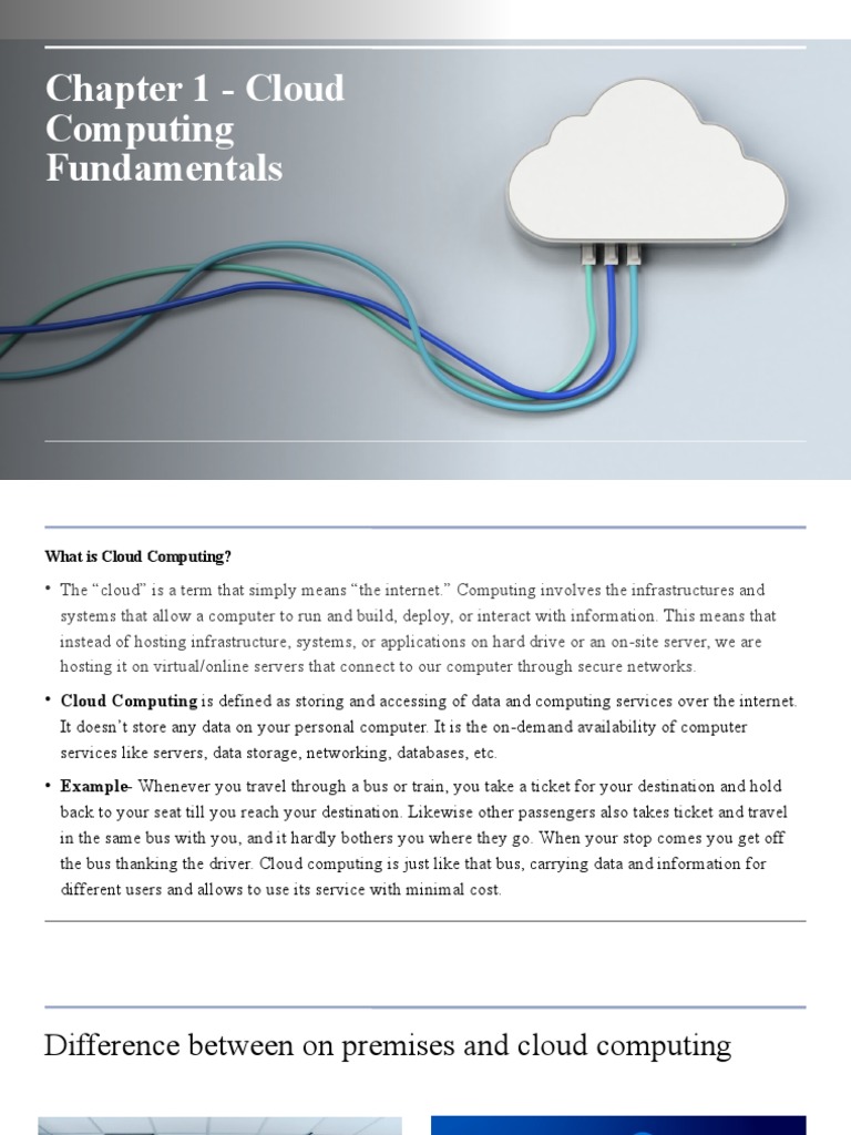CH - 1 - Cloud Computing Fundamentals | PDF | Cloud Computing ... CH - 1 - Cloud Computing Fundamentals | PDF | Cloud Computing ...