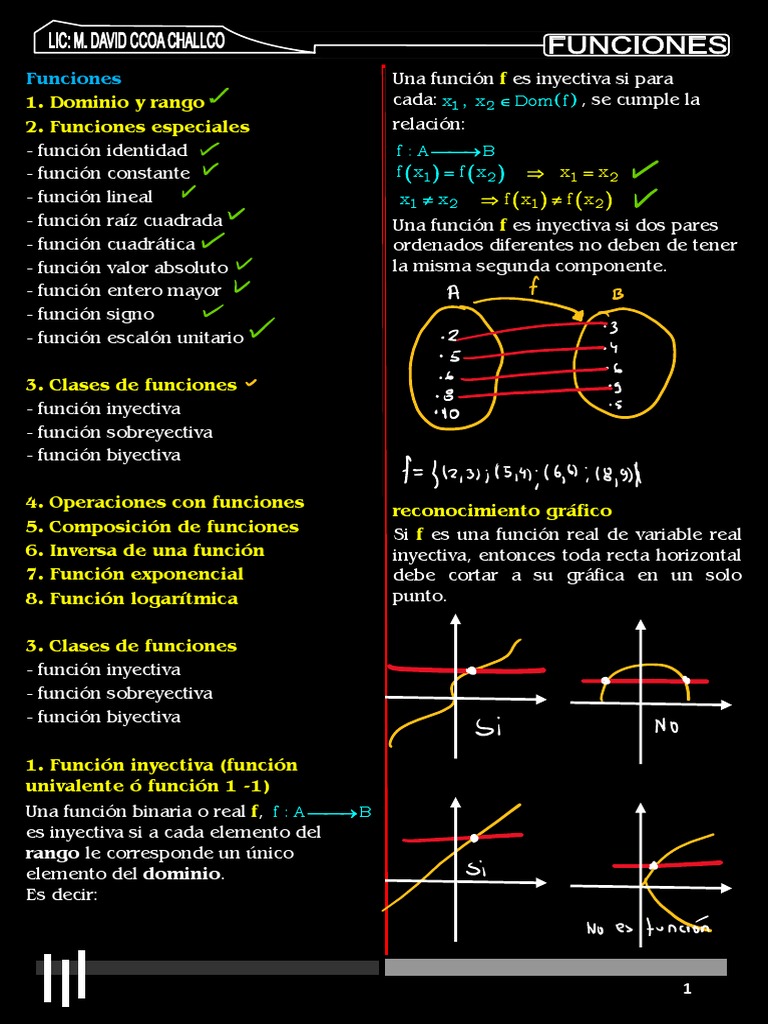 14 Clases de Funciones b2 Ordinario | PDF | Función (Matemáticas) | Lógica matemática