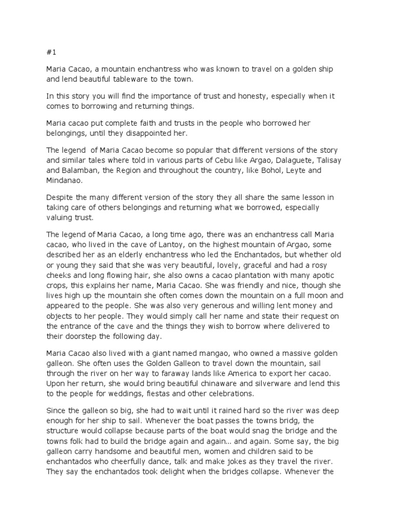 Maria Cacao | PDF | Travel | History