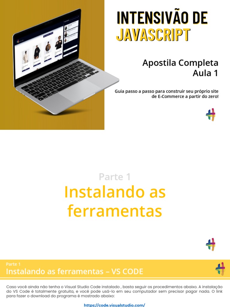 Apostila Intensivão de Javascript - Aula 1 | PDF | Script Java | Sistema de Nomes de Domínio (DNS)