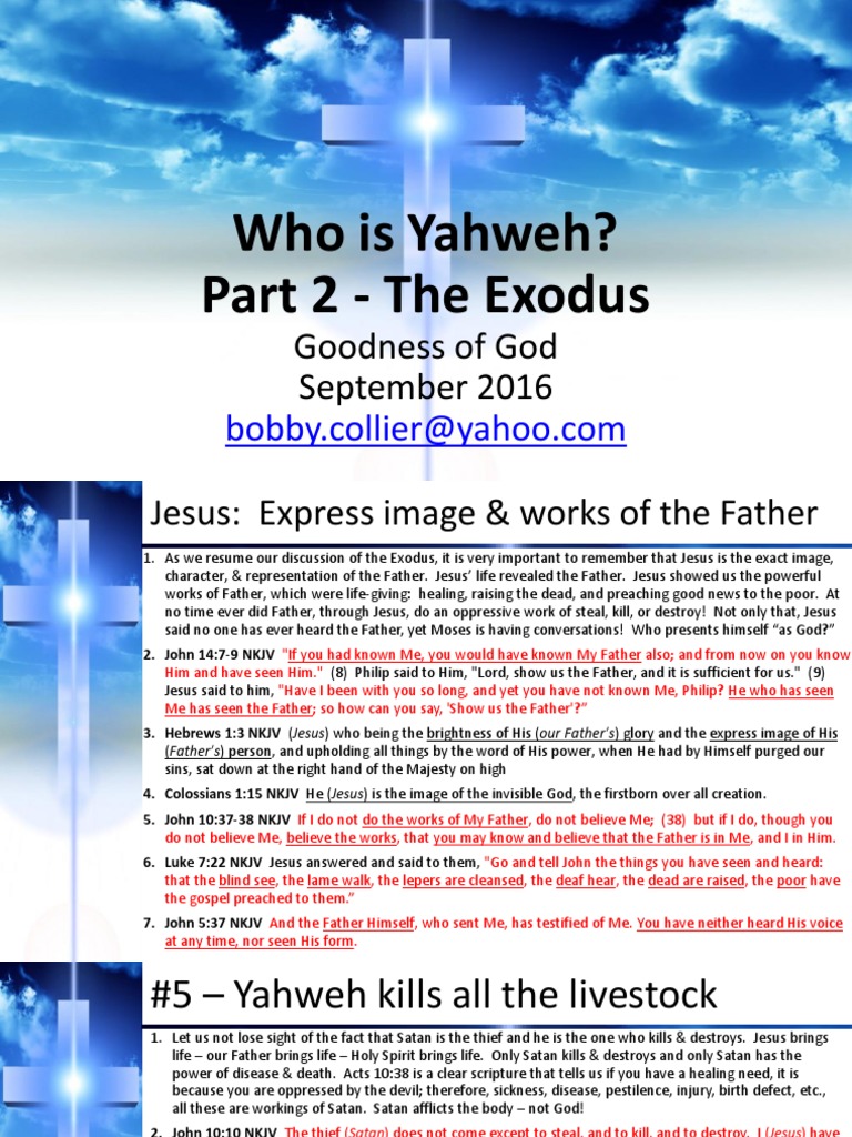 Yahweh's Role in Suffering and Evil | PDF | Satan | The Exodus