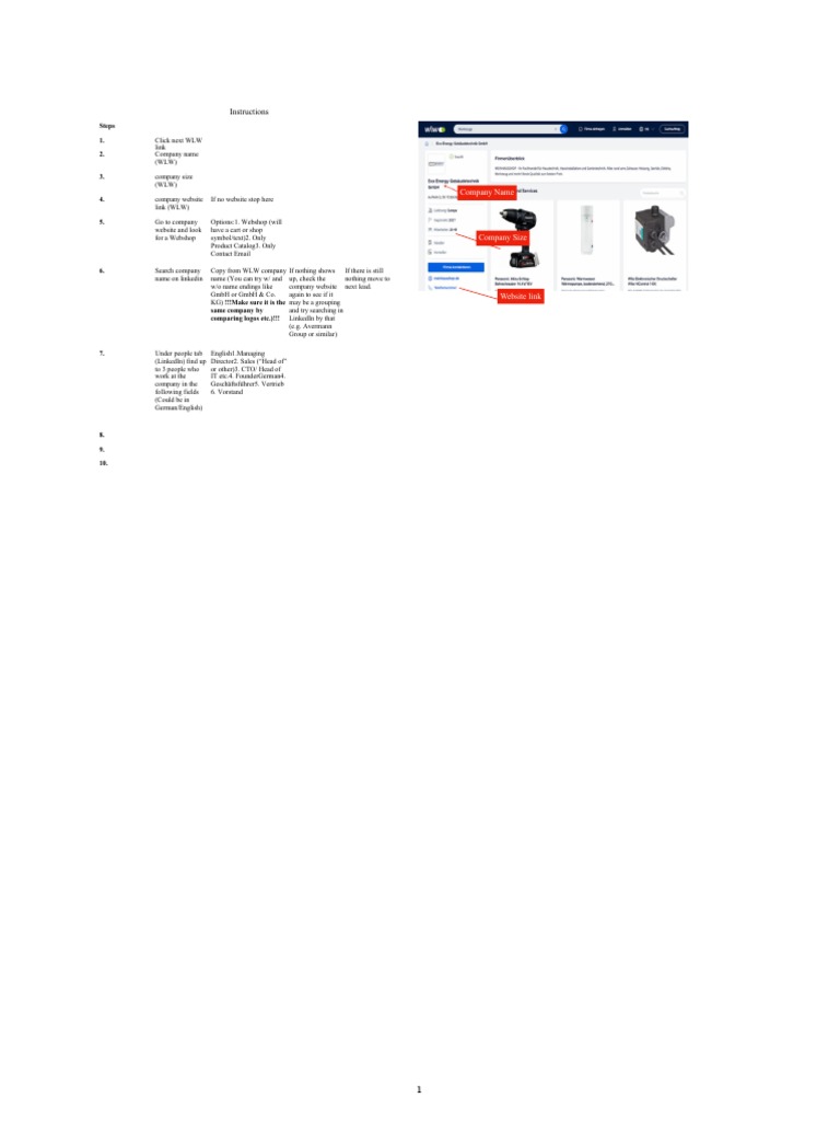 Data Entry Test Task Payever Business | PDF