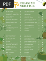 Retail Store Cleaning Checklist Template | PDF | Sink | Vacuum Cleaner