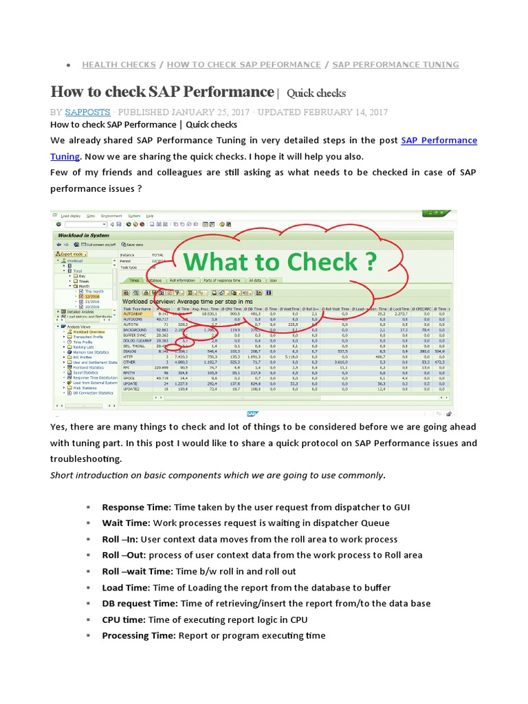 Sap Perf Tuning Pdf Database Index Database Transaction 