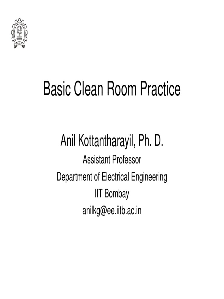 Basic Cleanroom Practice | PDF | Semiconductor Device Fabrication | Mosfet