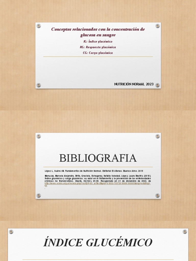 Ndice Glucemico 2023 | PDF | Nivel de glucosa | Carga glicemica