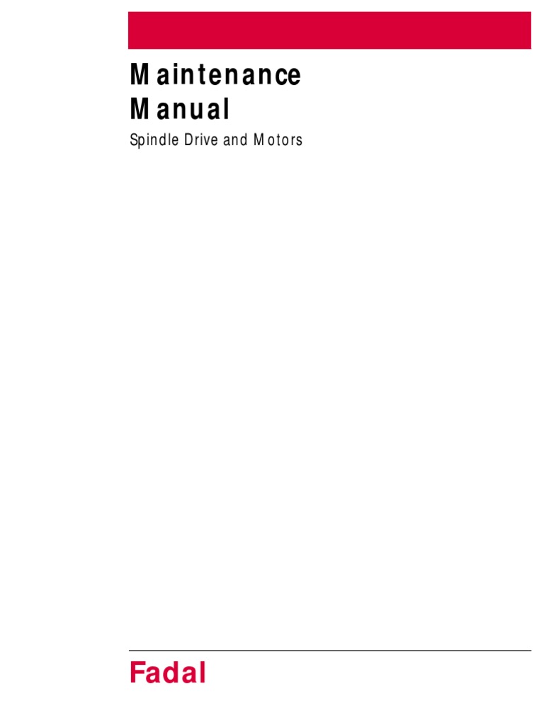 6 Spindle Drive and Motor | PDF | Belt (Mechanical) | Electrical Connector
