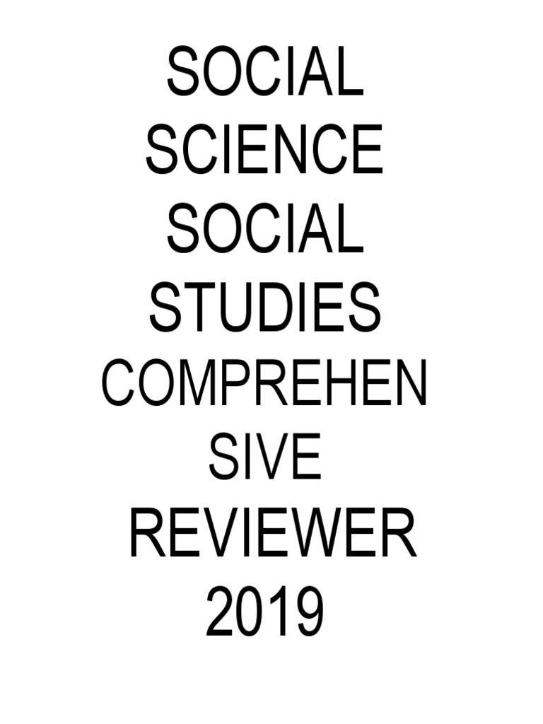 SocSci - Majorship Reviewer | PDF | Philippines