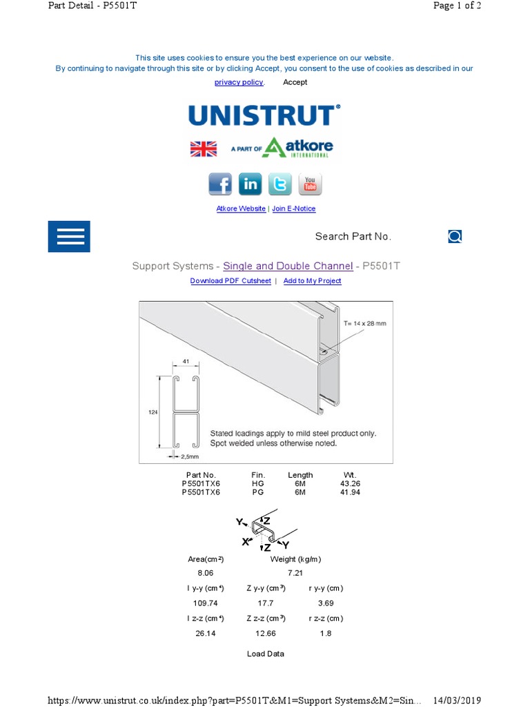 022 P5500 Unistrut | PDF