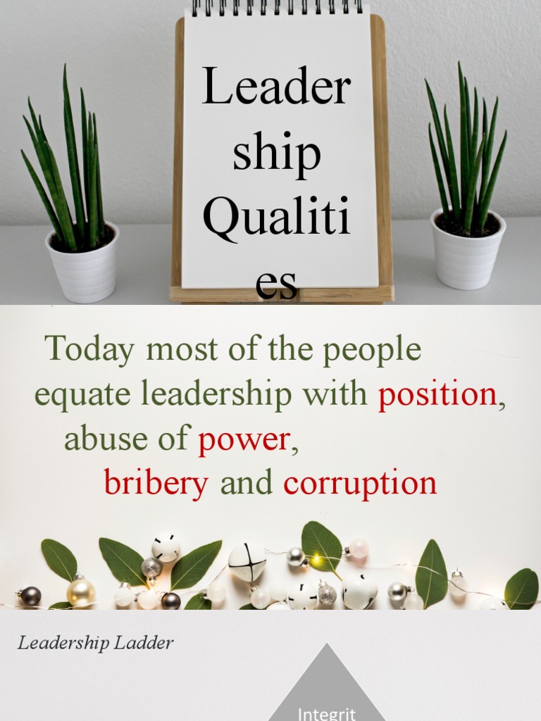 Essential Leadership Qualities Explained | PDF | Leadership | Integrity