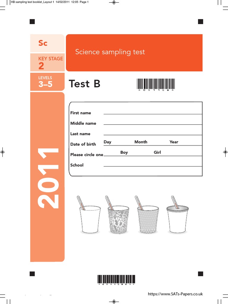 KS2 Science Test Sample Questions | PDF | Flowers | Petal