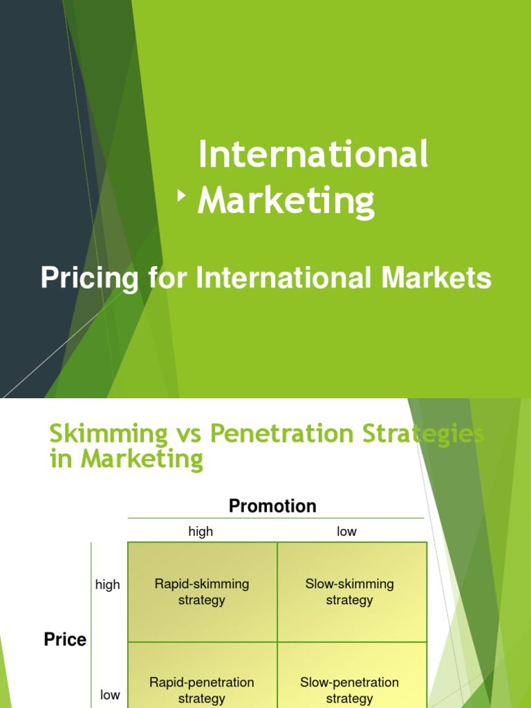 International Pricing Strategies Explained | PDF | Pricing | Sales