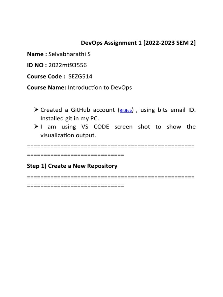 Devops Assignment 1 Pdf Computer File Directory Computing 6307