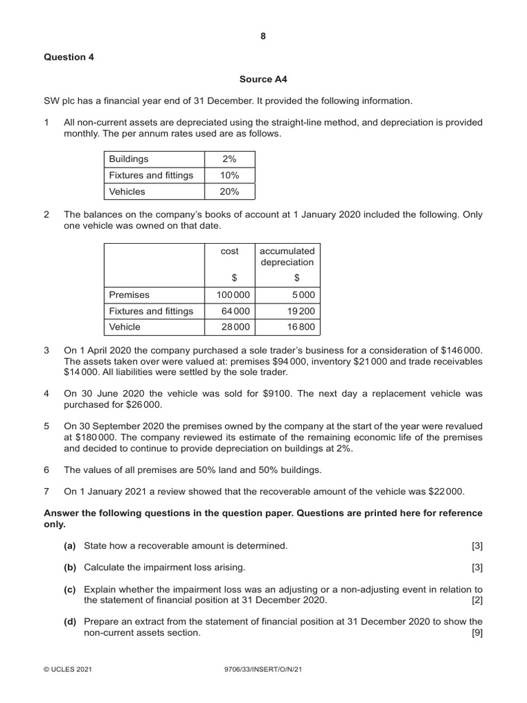 PP 23 Q1 | PDF | Depreciation | Investing
