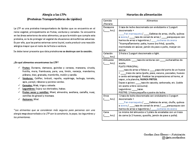 Guía para Alérgicos a las LTPs | PDF | Legumbre | Comida y bebida