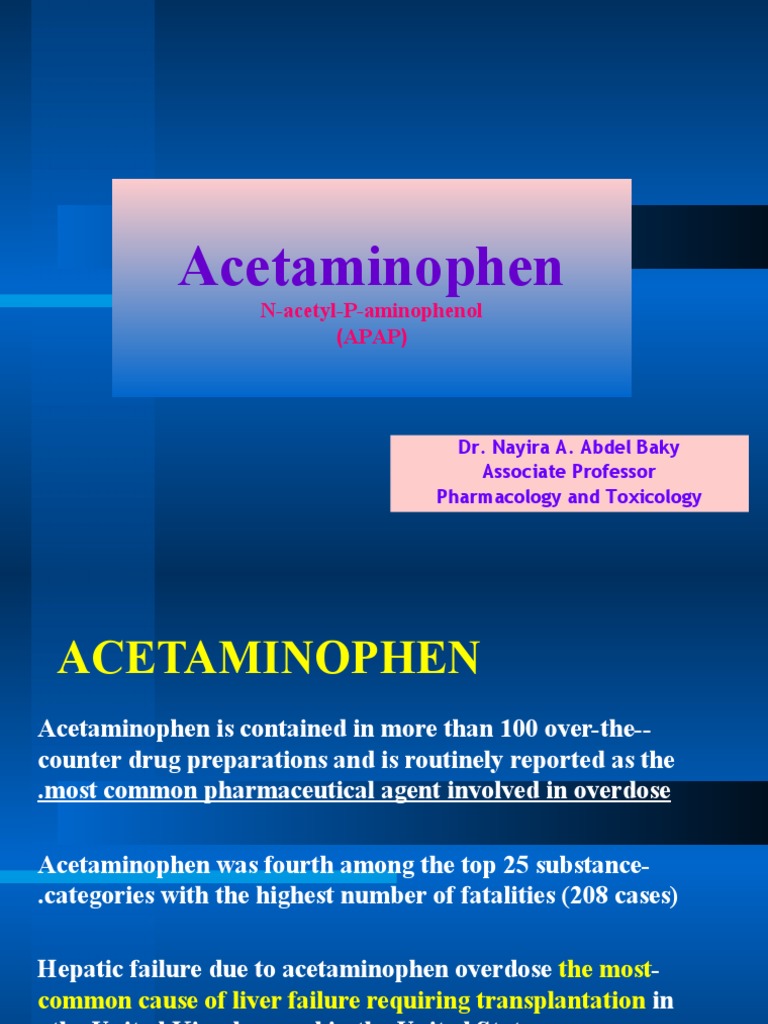 Acetaminophen Overdose: Risks & Management | PDF | Drug Metabolism | Cytochrome P450