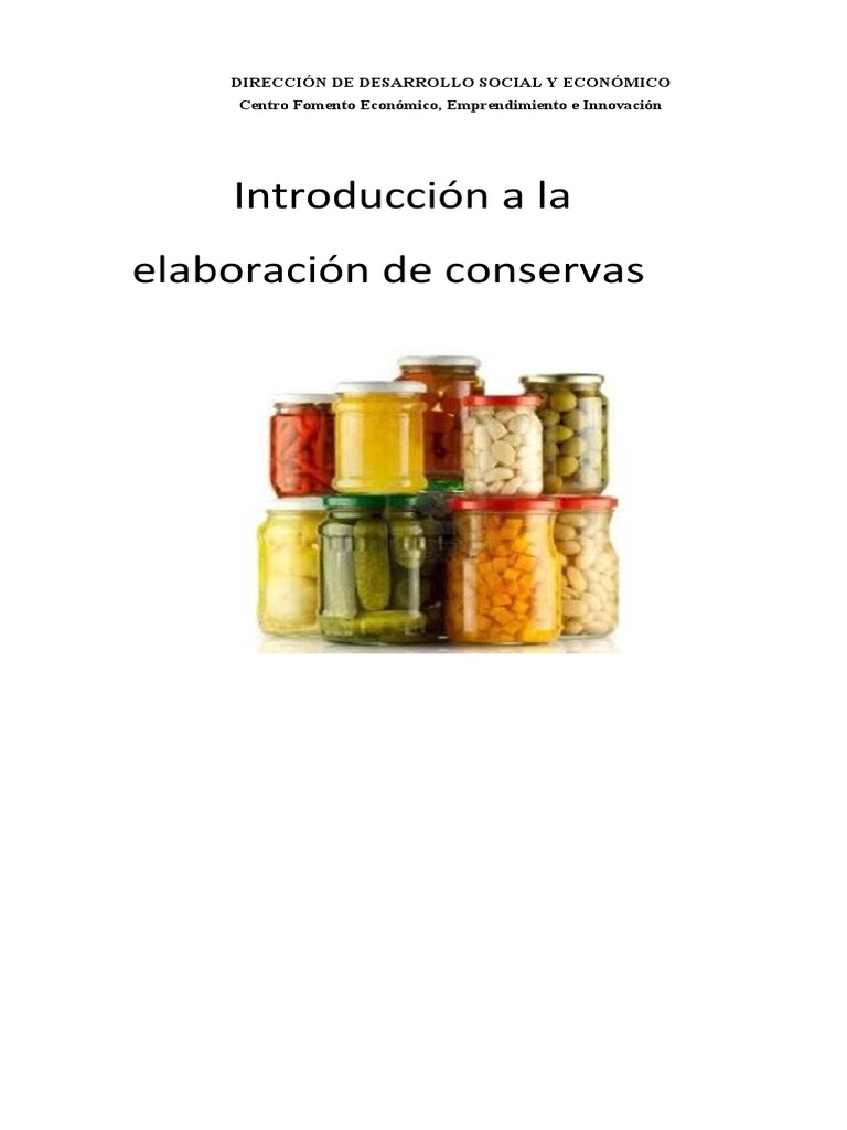 Manual Elaboracion de Conservas | PDF | Decapado | Hirviendo