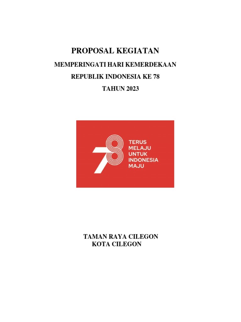 Proposal Hut Ri 78 RT 01 | PDF