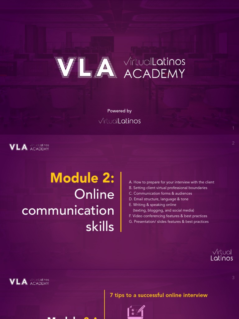 VL Academy Course Module 2 SLIDES | PDF | Communication | Chart VL Academy Course Module 2 SLIDES | PDF | Communication | Chart