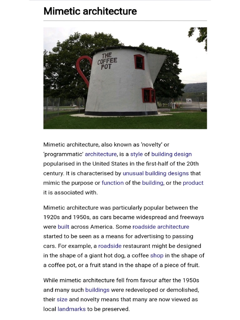 Mimetic Architecture | PDF