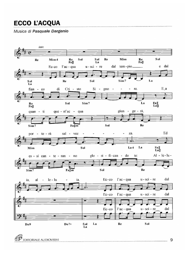 Ecco L'acqua 1 | PDF