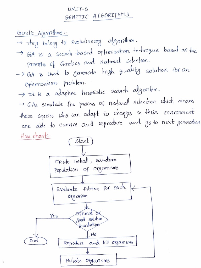 ML UNIT-5 Genetic Algorithms | PDF | Biology | Evolutionary Biology