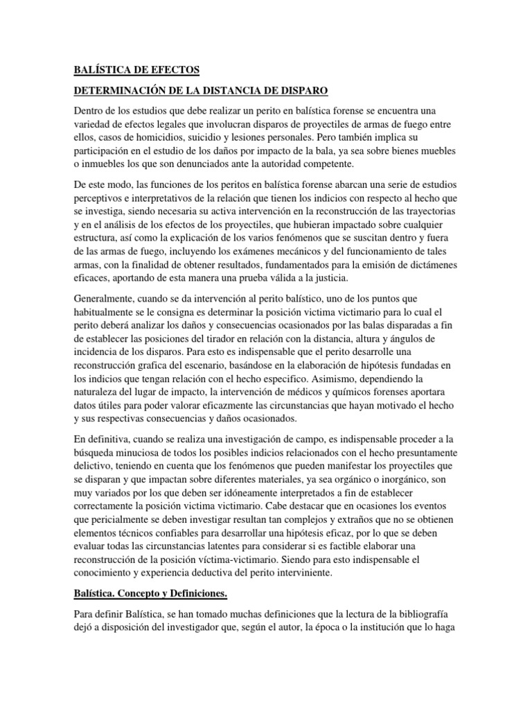 Balística De Efectos 2 Pdf Balística Pólvora