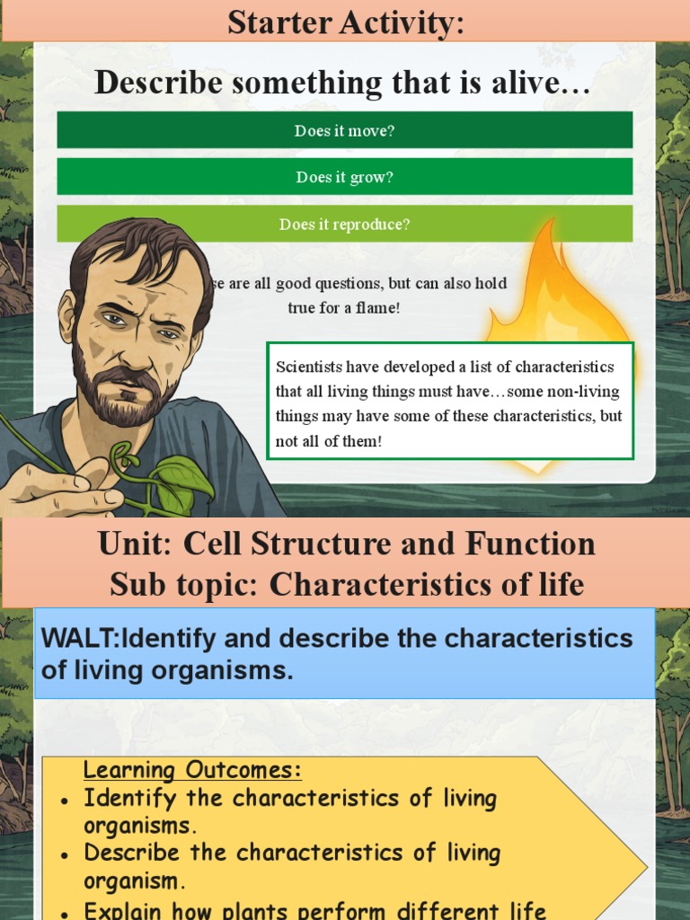 LS-1 Characteristics of Life | PDF | Plants | Nutrition