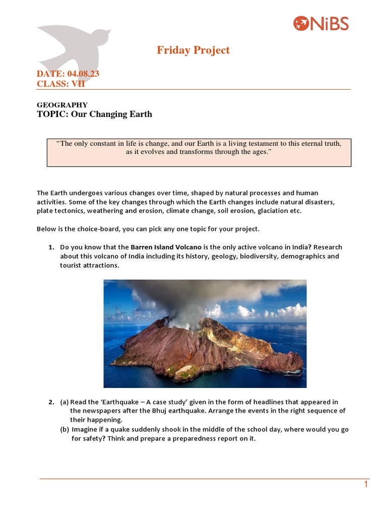 Class 7 Friday Project 2 - Geography | PDF | Social Science | Science & Mathematics