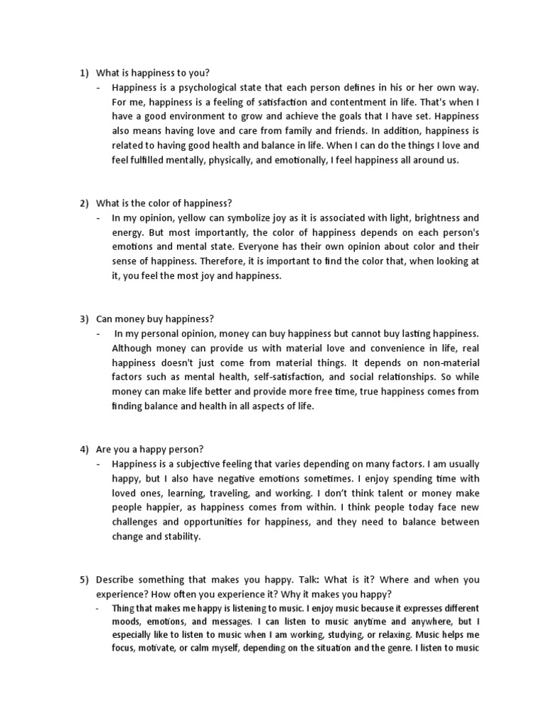 What Is Happiness To You | PDF | Happiness | Elon Musk