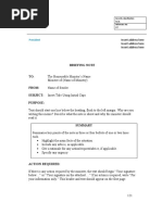 Briefing Note Format Example | PDF