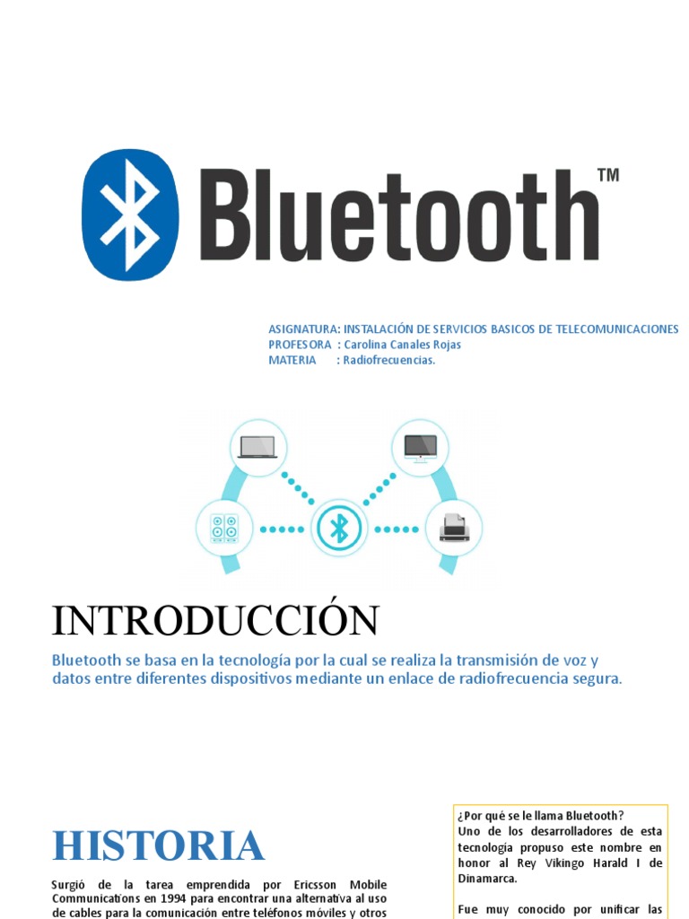 Historia y evolución del Bluetooth | PDF | Bluetooth | Redes de ...