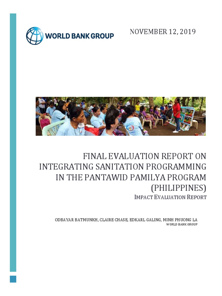 Final Evaluation Report On Integrating Sanitation Programming in The ...