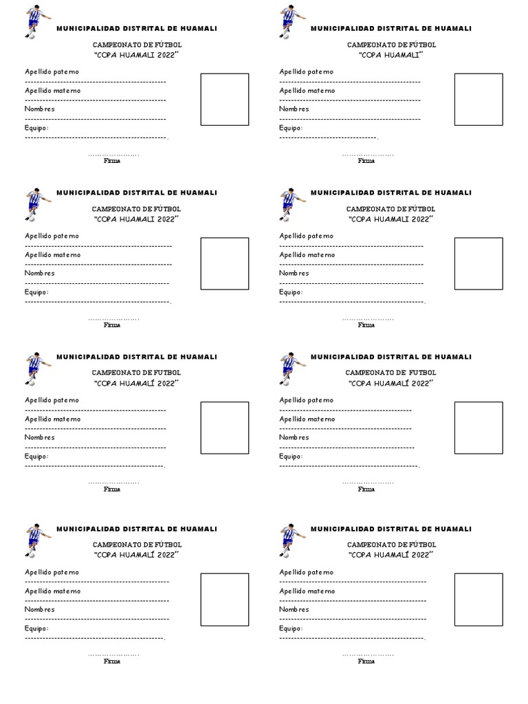 Carnet de Jugador | PDF