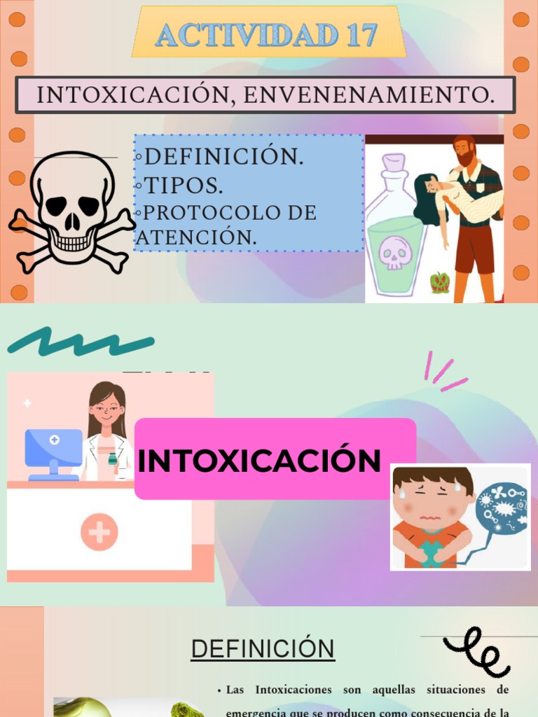ACTIVIDAD 17 INTOXICACIÓN Y ENVENENAMIENTO- GRUPO 2 PRIMEROS AUXILIOS.pptx (1) | PDF | Veneno ...