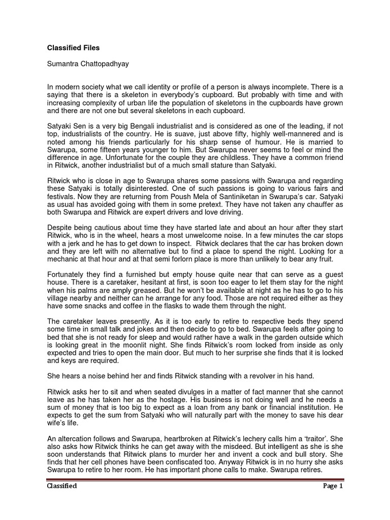 Classified Files | PDF