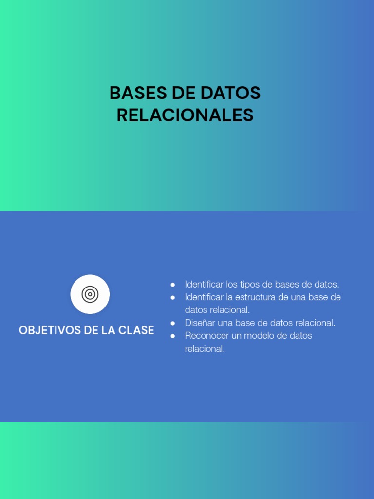 Clase 02 - Bases de Datos Relacionales & Lenguaje SQL | PDF | SQL | Base de datos relacional
