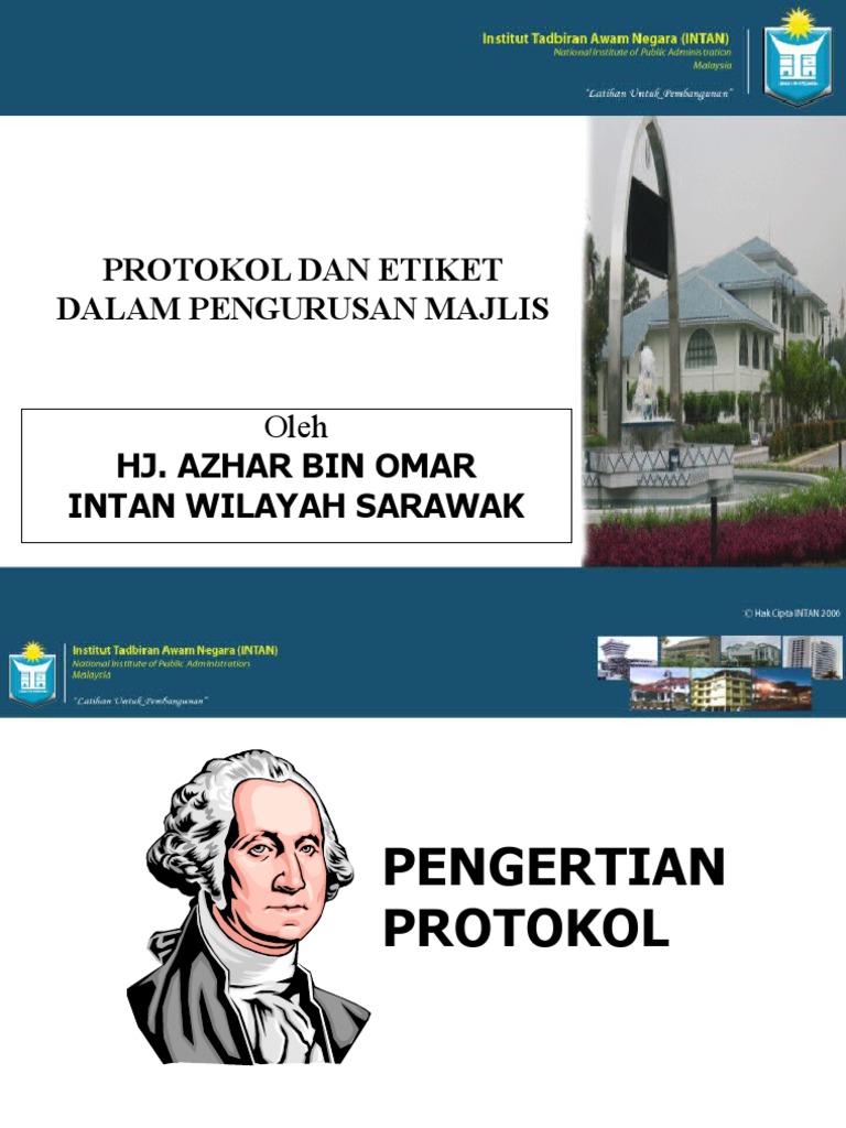 A.16.i PENGURUSAN MAJLIS - PROTOKOL - ETIKET | PDF