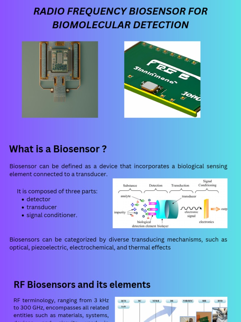 Classification of RF Biosensors | PDF | Biosensor | Electromagnetic Radiation