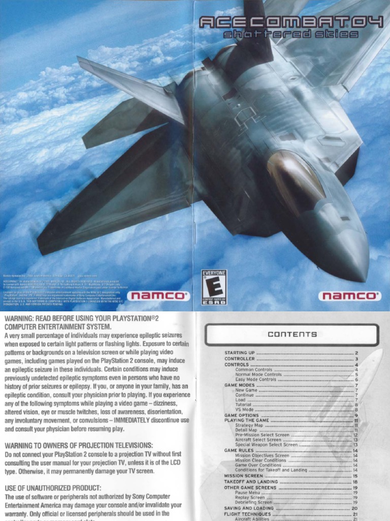 Ace Combat 4 - Manual - PS2 | PDF