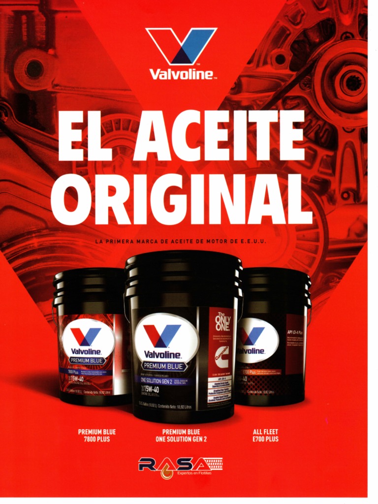 El Aceite Original Valvoline | PDF
